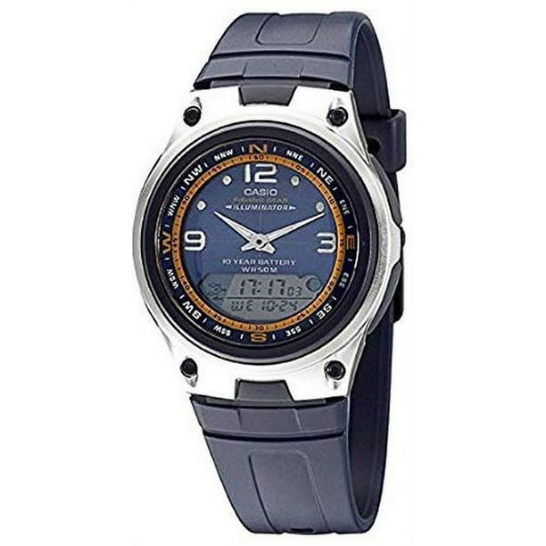 Men's Casio Blue Classic Digital Analog Watch AW82-2AV - Walmart.com