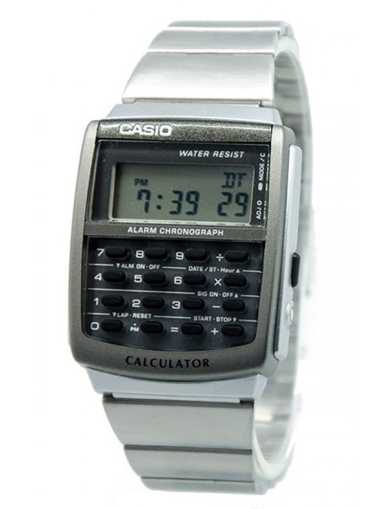 Men's Casio Classic Calculator Stainless Steel 33 mm. Watch CA506-1DF ...