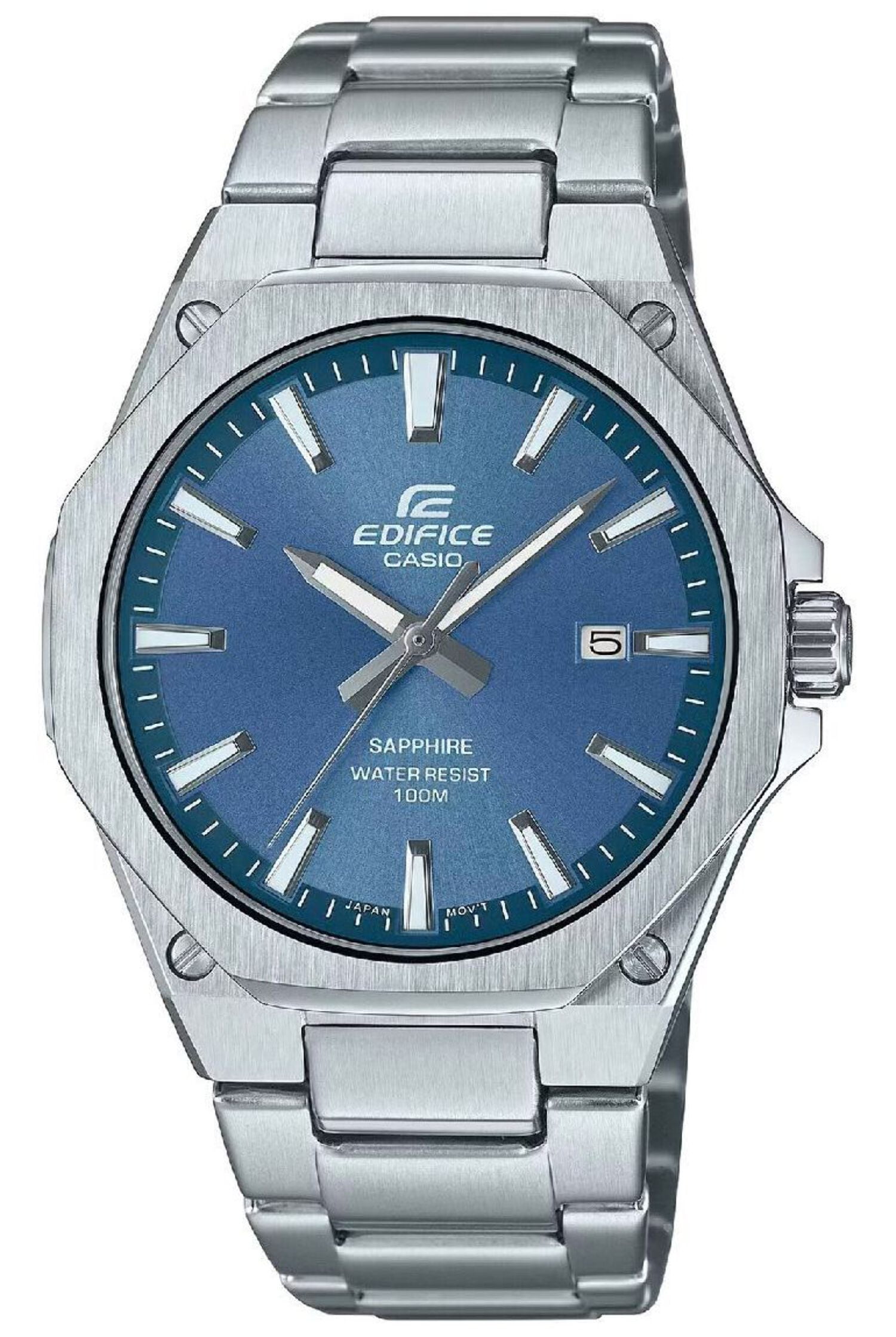 Men's Original Casio Edifice Stainless Steel Slim Sapphire Crystal ...