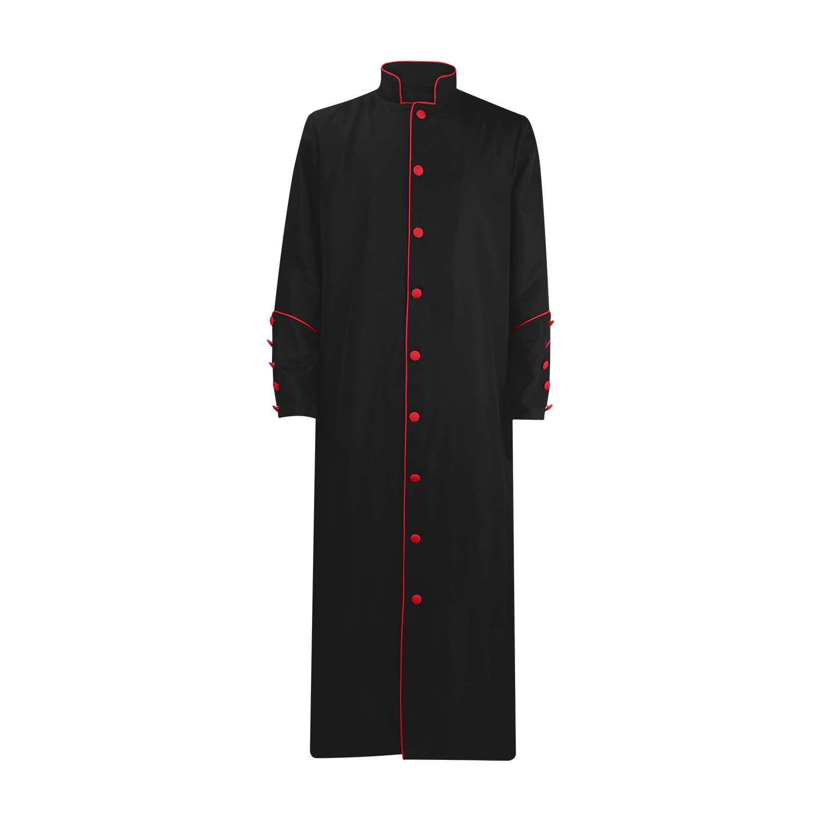 Men's Cassock Robe Priest Pastor Robes Vestments Minister Outfit Clergy ...
