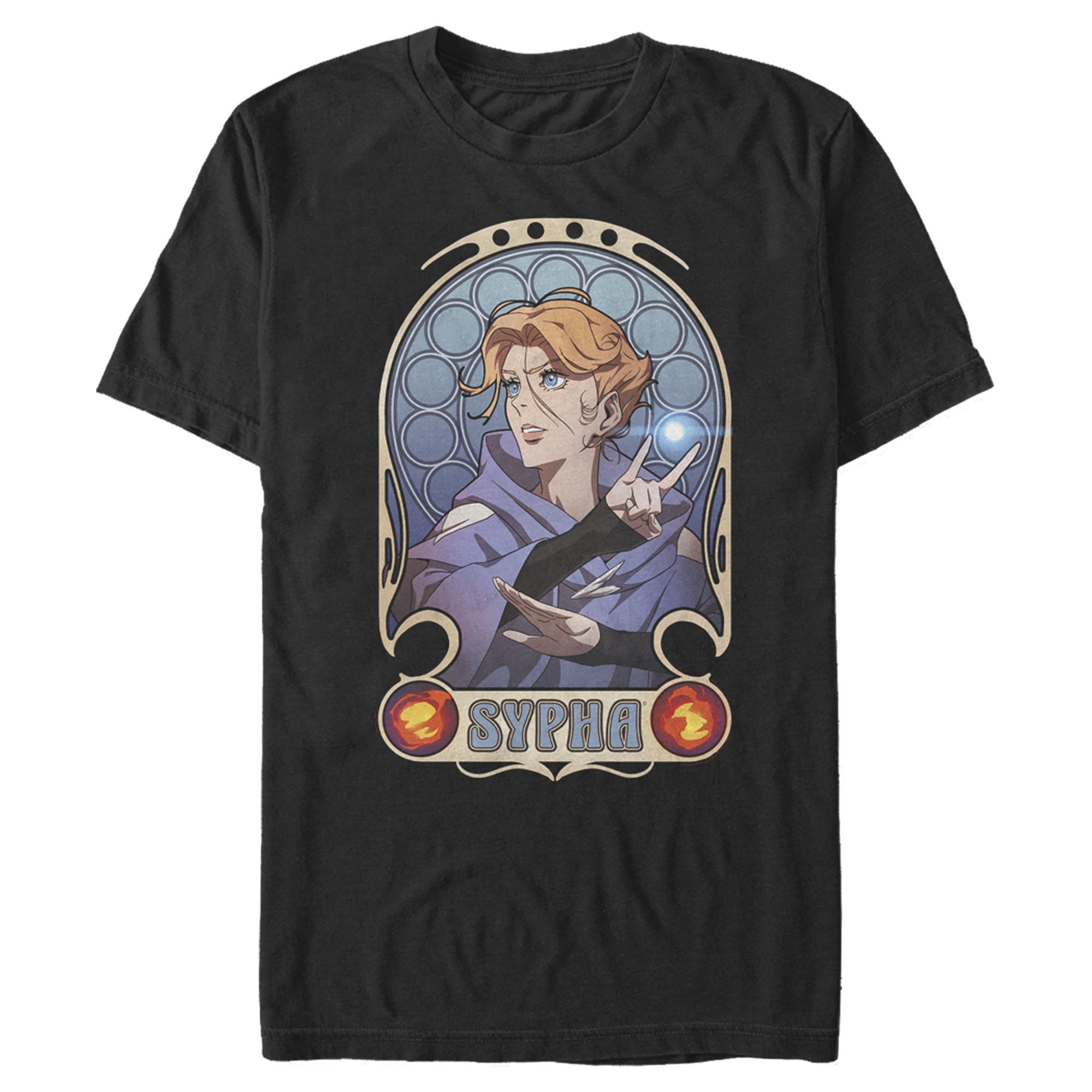 Men's Castlevania Sypha Classic Portrait Graphic Tee Black X Large ...