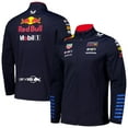 Men's Castore Navy Red Bull Racing 2024 Team Softshell Full-Zip Jacket ...