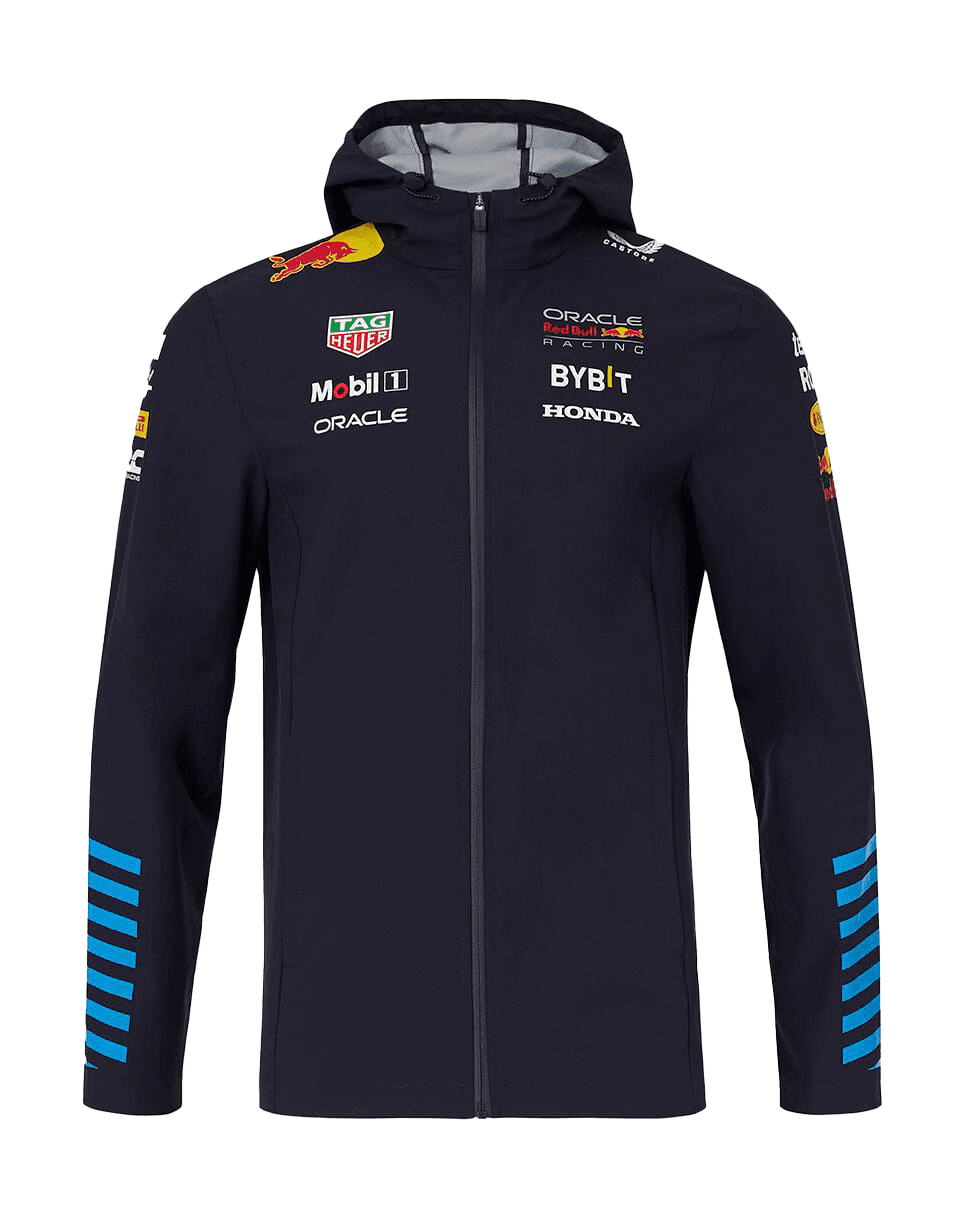 Men's Castore Navy Red Bull Racing 2024 Team Water Resistant Full-Zip ...