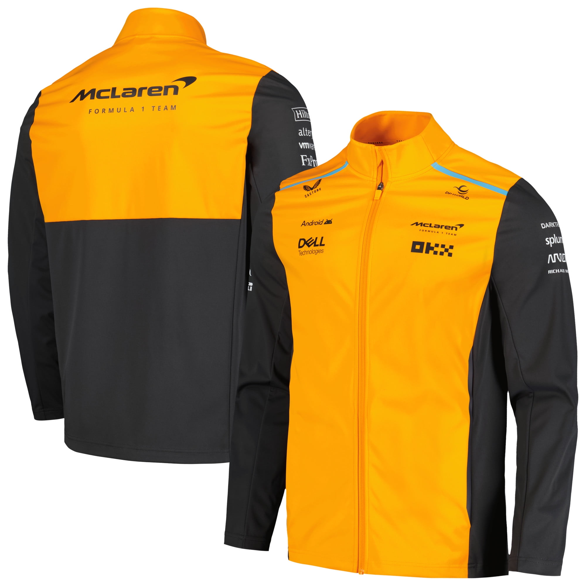 Men's Castore Orange McLaren F1 Team 2024-Softshell Full-Zip Jacket ...