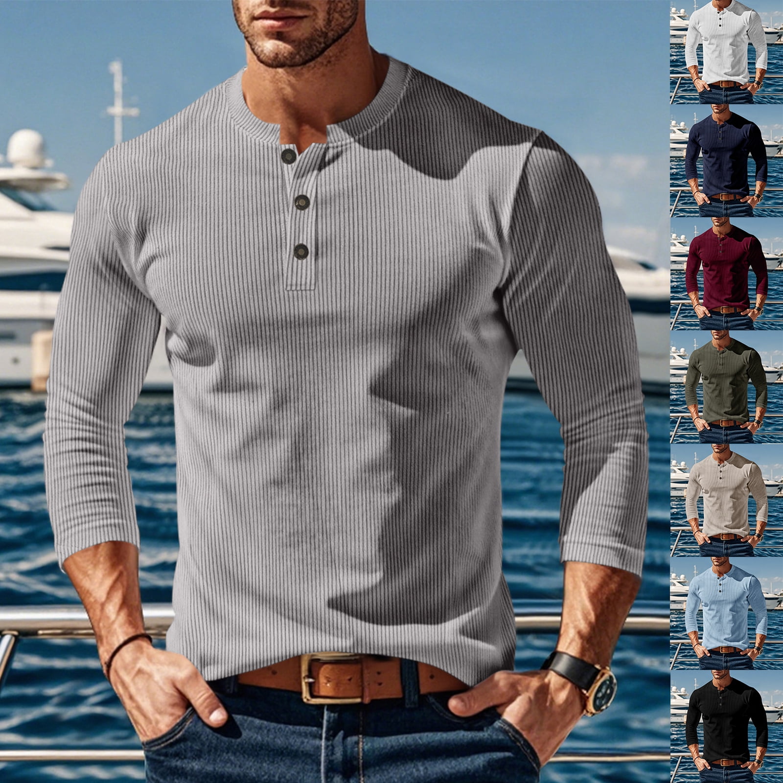 Men's Casual Corduroy Button-Up Shirt Jacket, Lightweight Trendy ...