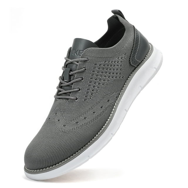 Men's Casual Dress Oxfords Shoes Breathable Knit Leisure Fashion ...