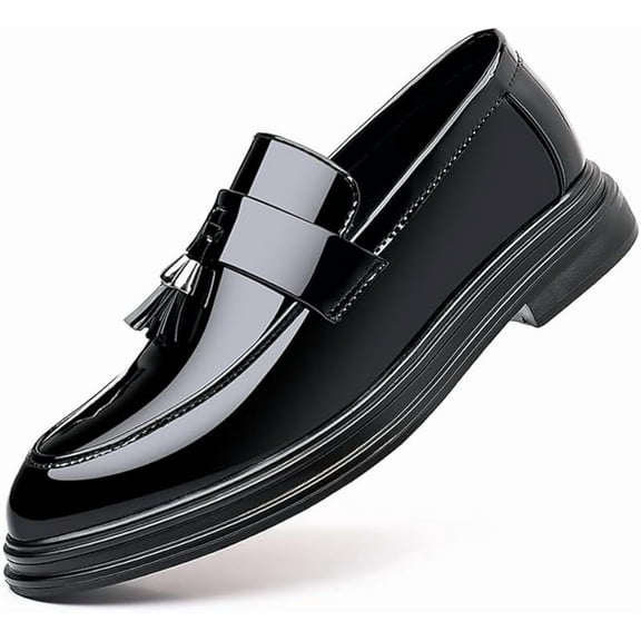 Men Casual Business Shoes Slip-on Adjustable Loafers Driving Working ...