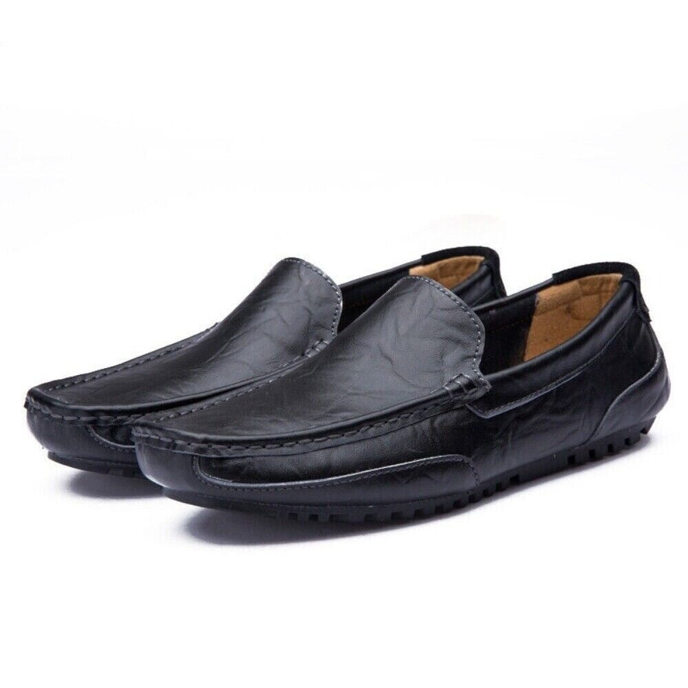 Men's Casual Fashion Leather Shoes Comfortable Lazy Loafers Outdoor ...