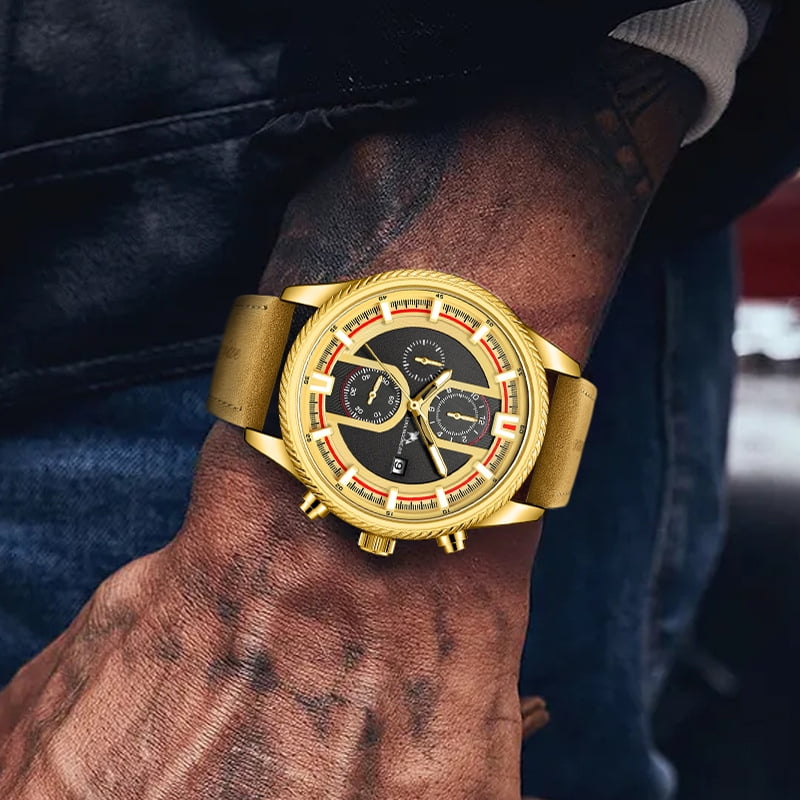 Men's Casual Flywheel Automatic Mechanical Watch Steel Band Transparent ...