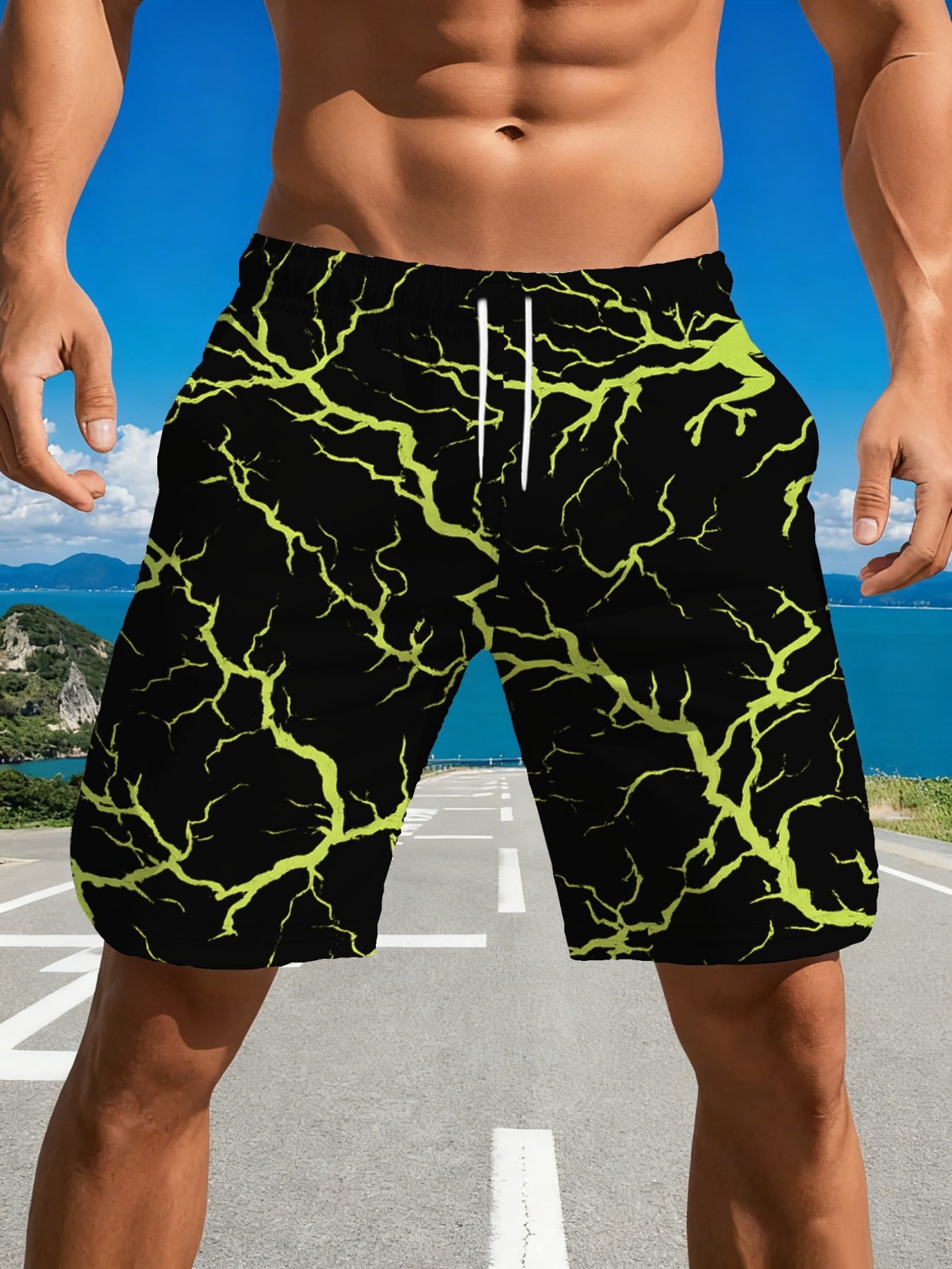 Men's Casual Geometric Print Shorts Summer Outdoor Comfort Trendy ...