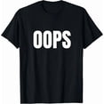 Men's Casual Graphic Oops Letter Print T-Shirt - Walmart.com