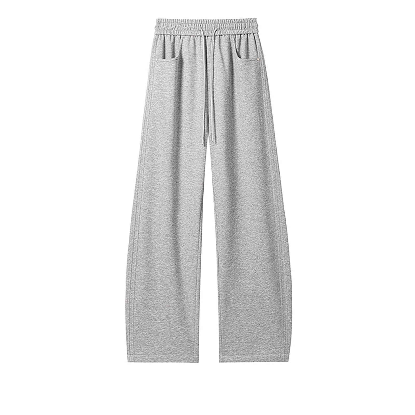 Men's Casual Jogger Pants Featuring Distinctive Curved Hemline Design ...