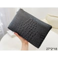 Men's Casual Large Capacity Clutch Bag, Soft Leather Business Embossed ...