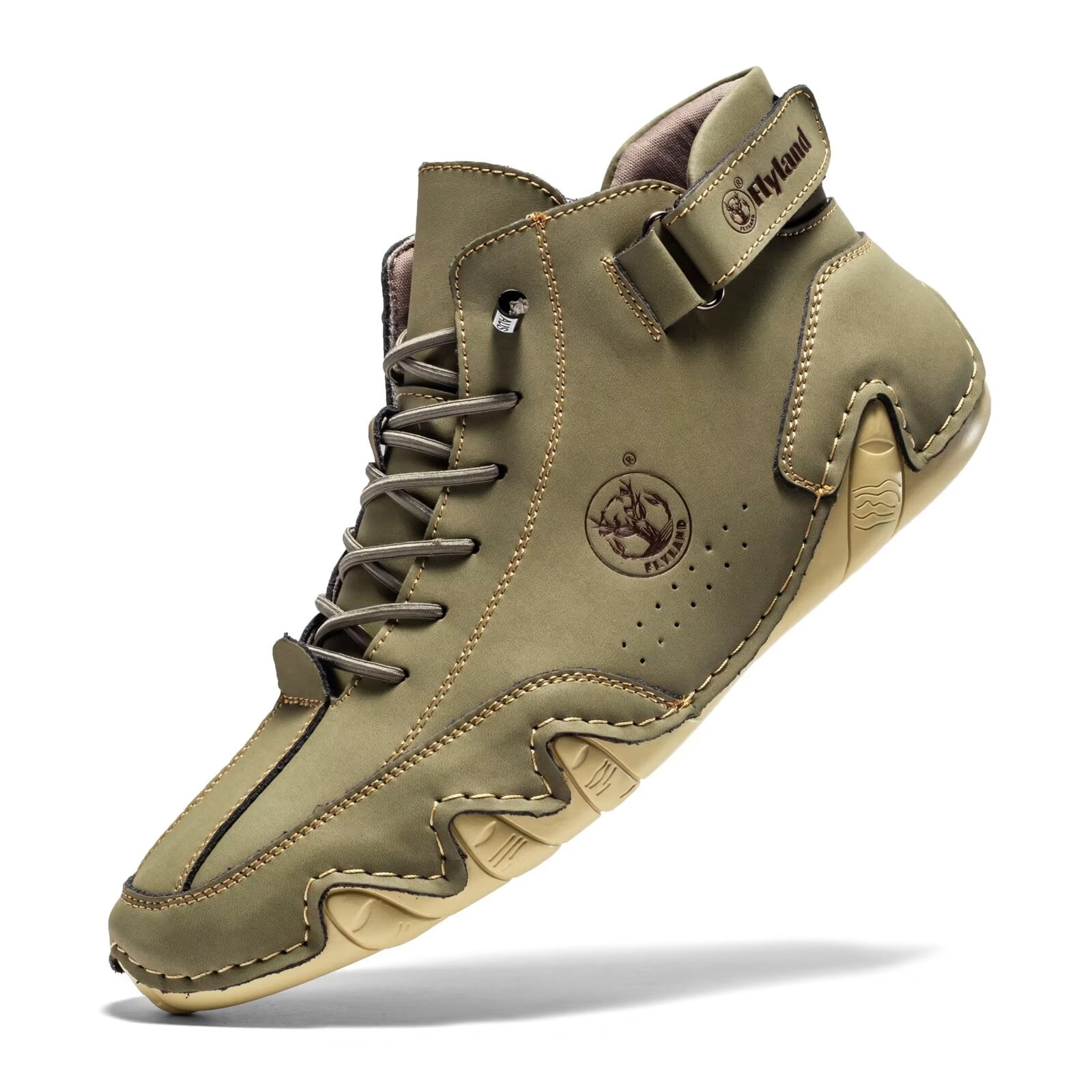 Men's Casual Leather Fashion Sneakers Ankle Chukka Boots Slip On ...