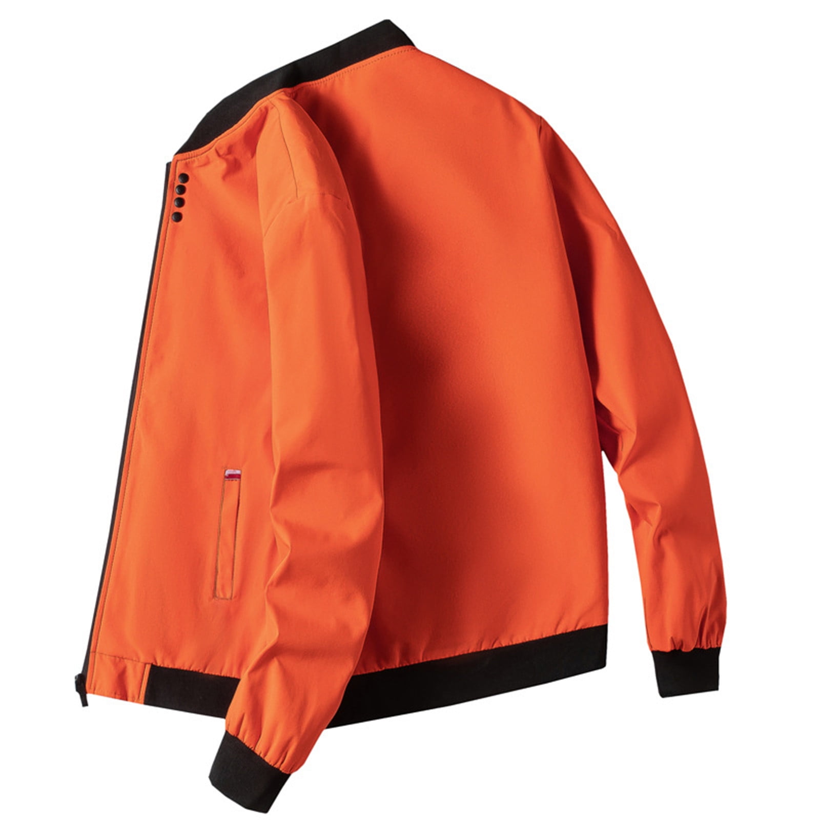 Men's Casual Lightweight Flight Jacket Soft Shell Zipper Windbreaker ...