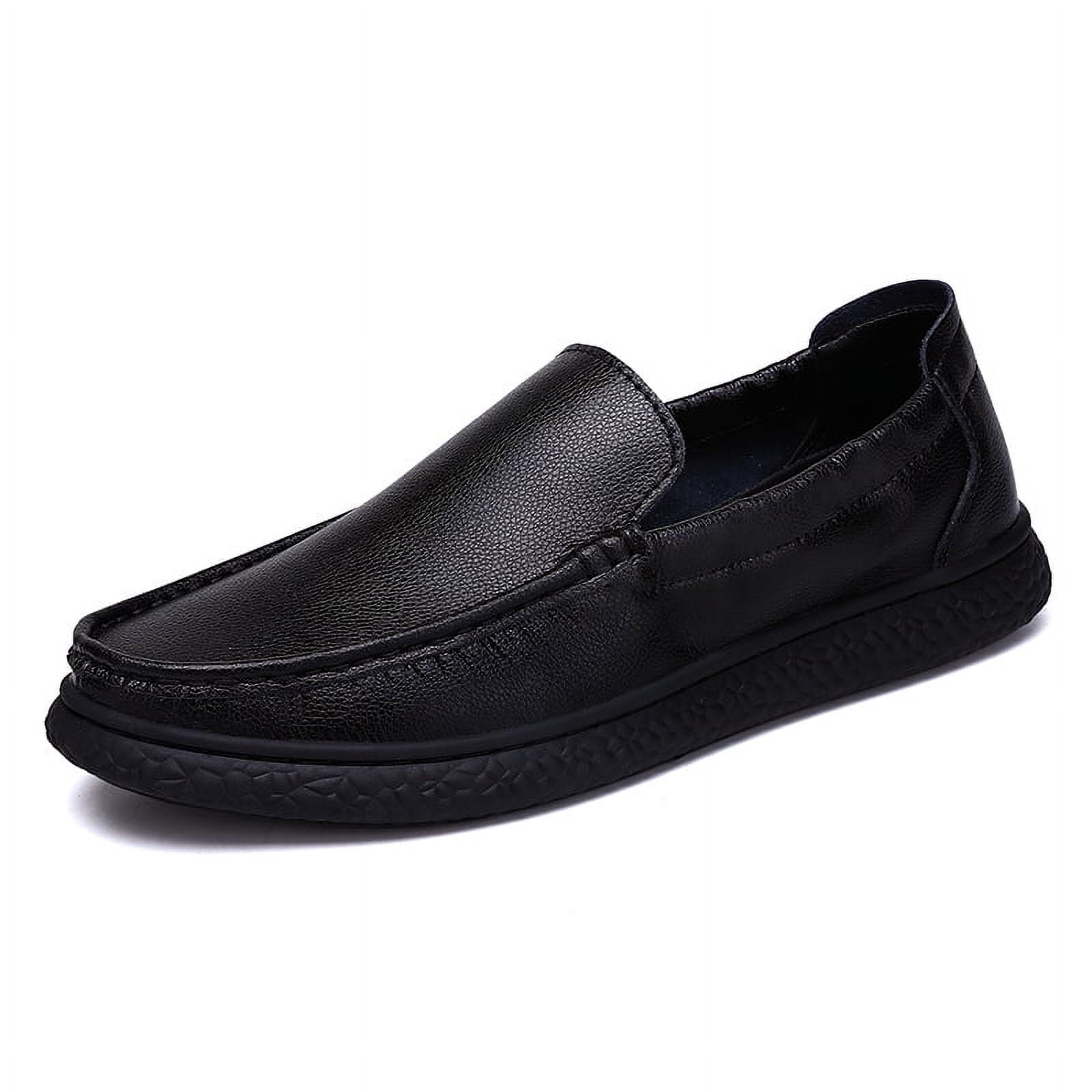 Men's Casual Loafers Slip On Leather Shoes Comfortable Lightweight ...