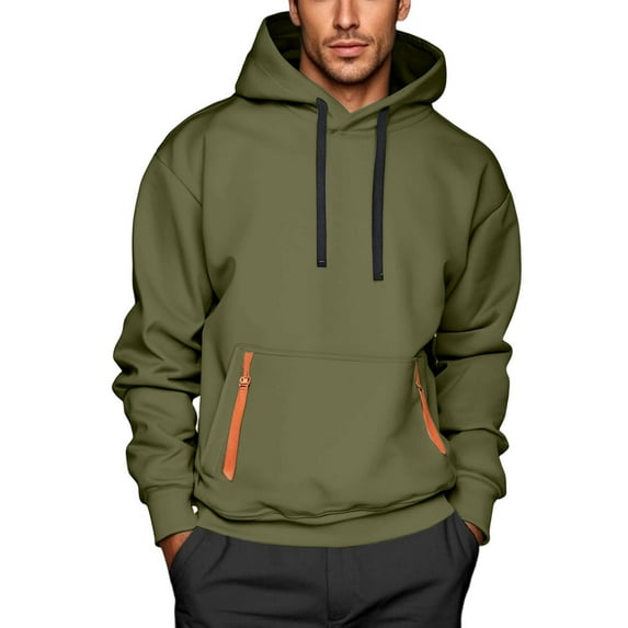 Men's Casual Loose Fit Pullover Hoodie Warm Winter Fall Streetwear ...