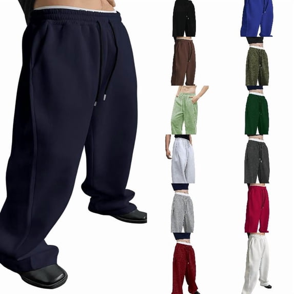 Men's Casual Pants Stretch Cotton Chinos Straight Fit Flat Front Khaki ...