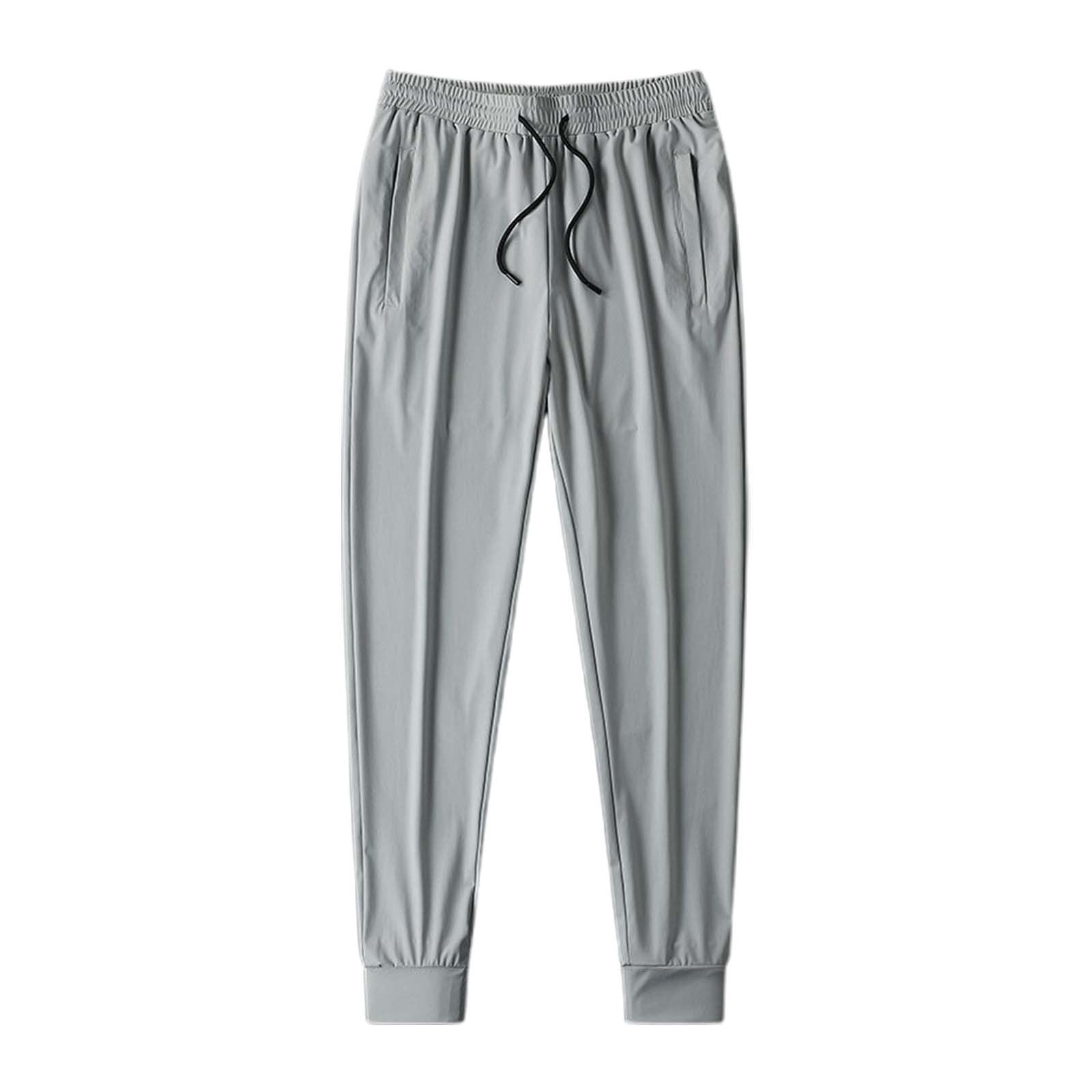 Men's Casual Pants Stretch Quick Drying Elastic Waist Comfortable ...