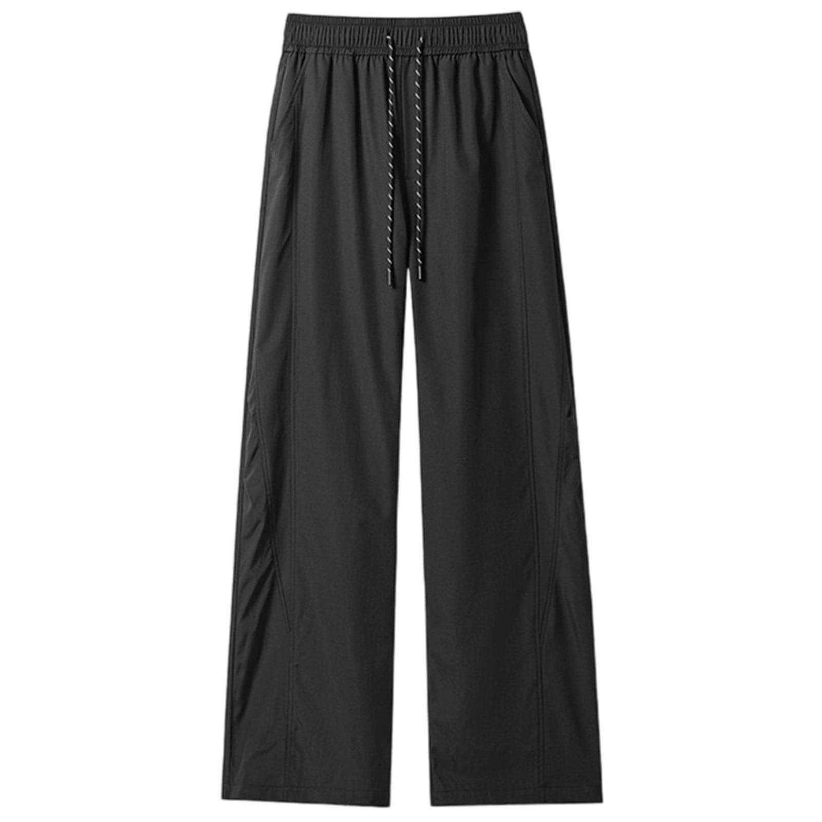 Men's Casual Pleated Paratrooper Trousers Relaxed Fit Straight Leg ...