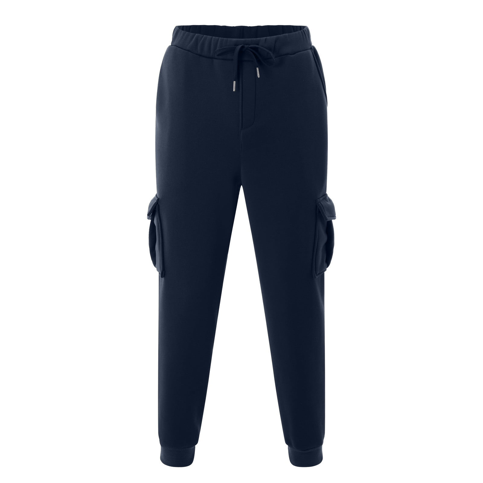 Mens Casual Sweatpants Men Splicing Printed Overalls Pocket Sport Work