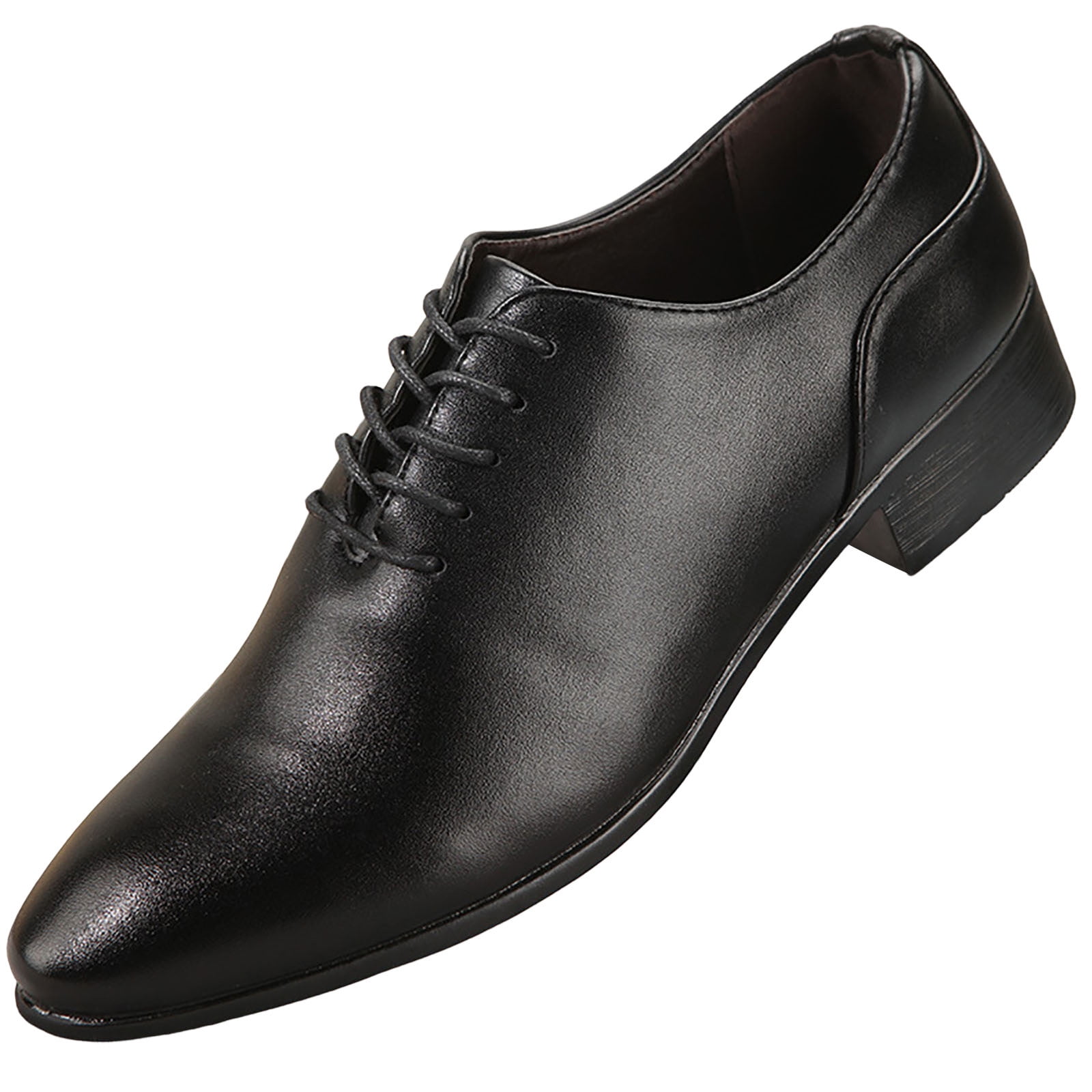 Men's Casual Wingtip Dress Sneakers Orthopedic Classic Leather Dress ...