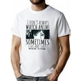 Men's Casual "i Don't always Watch anime" Print Crew Neck Short Sleeves ...