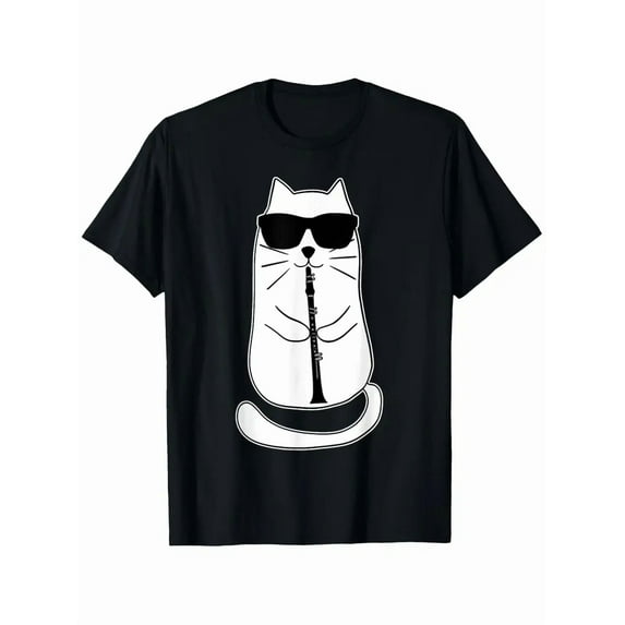 Men's Cat Dad T-Shirt - Funny "Cat Life Chose Me" Slogan & White Cat ...