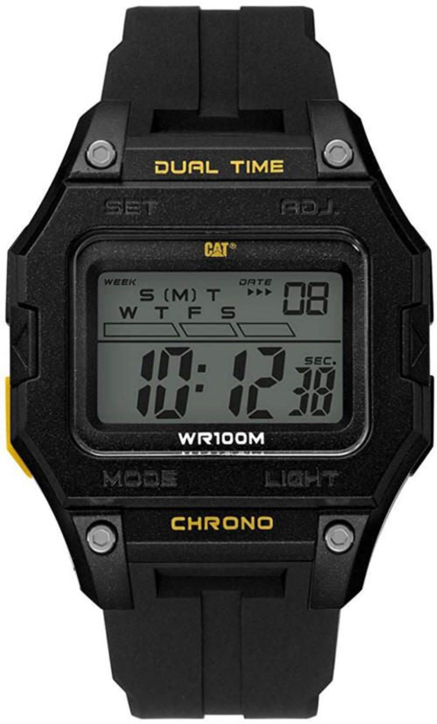 Men's Caterpillar CAT Black Digital Chronograph Sport Watch OF14721247 ...