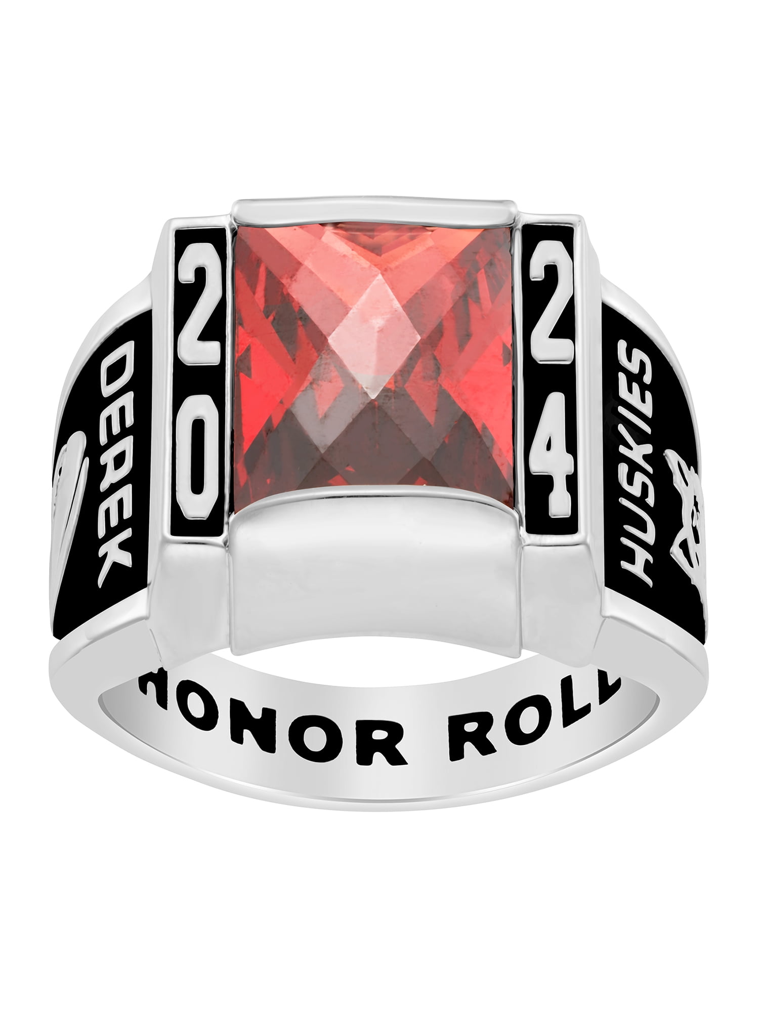 Men's Celebrium Classic Deco Class Ring, Personalized - Walmart.com