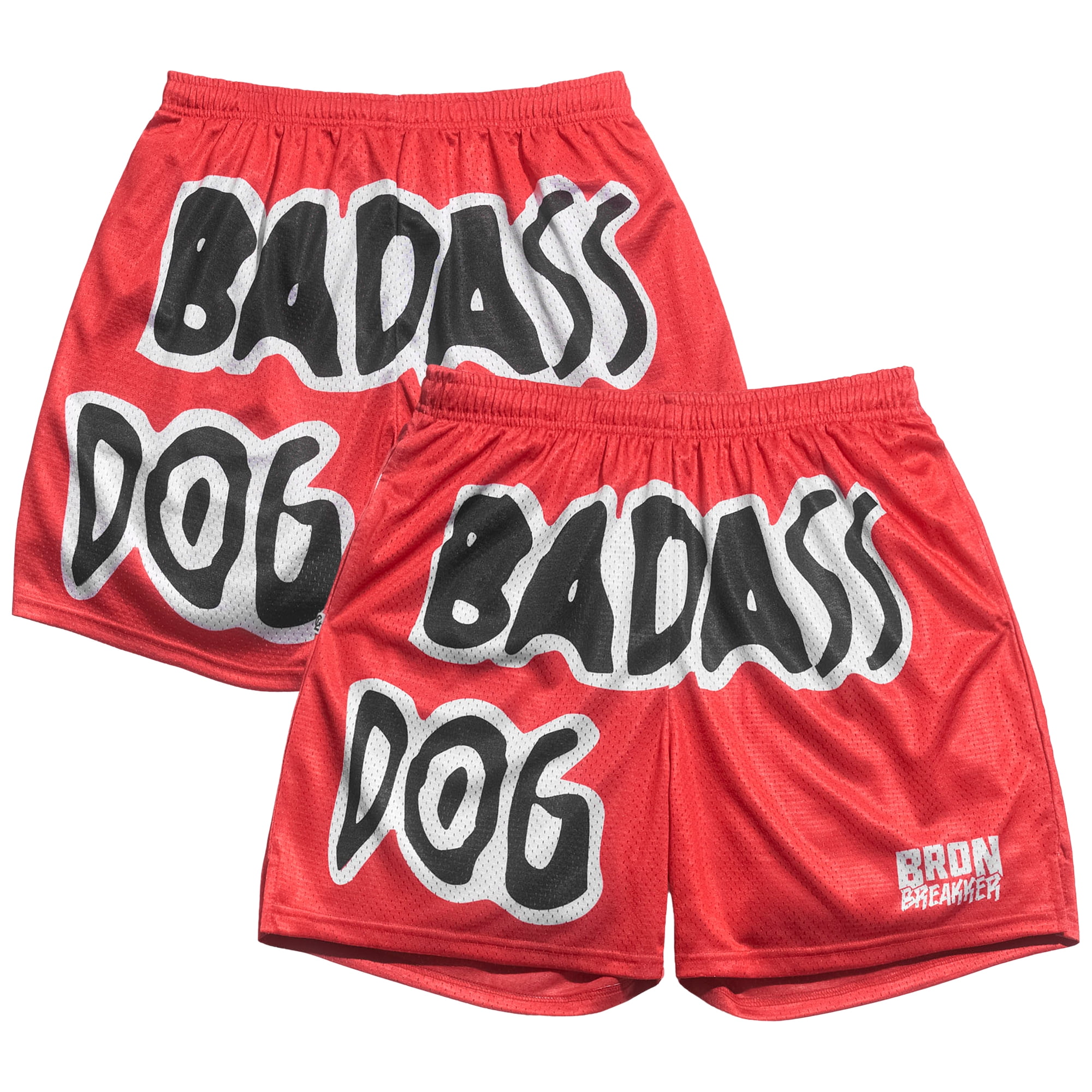 Men's Chalk Line Red Bron Breakker Entrance Retro Shorts - Walmart.com