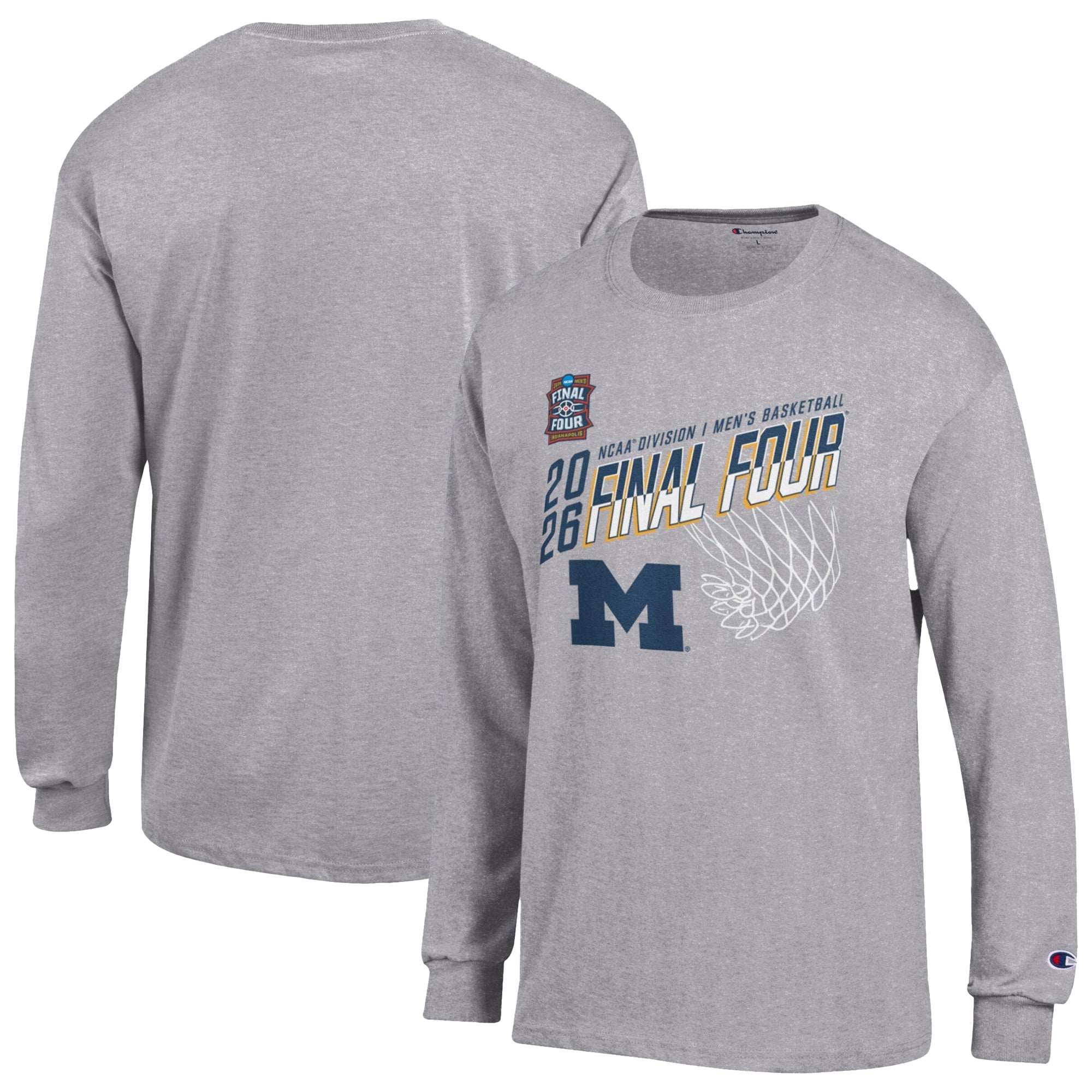 Men's Champion Gray Michigan Wolverines 2026 NCAA Men's Basketball ...