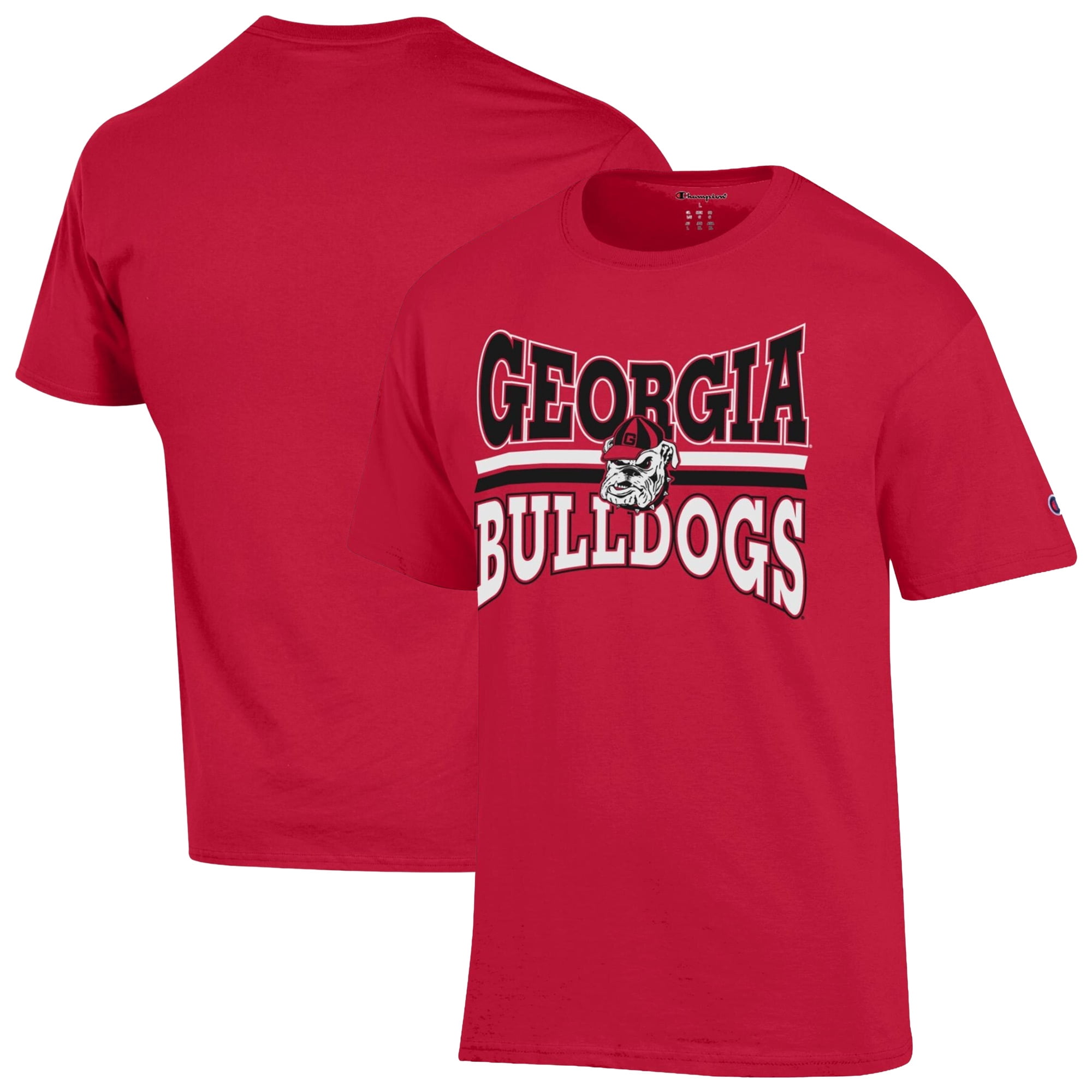 Men's Champion Red Georgia Bulldogs Team Zoom T-Shirt - Walmart.com