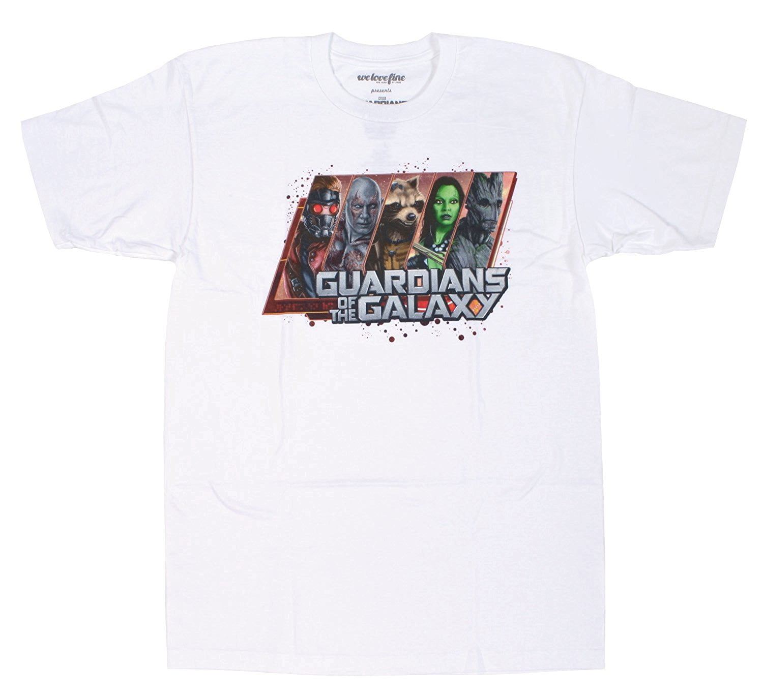 Men's Character Panels Crew Tee T-Shirt (White, XX-Large) - Walmart.com