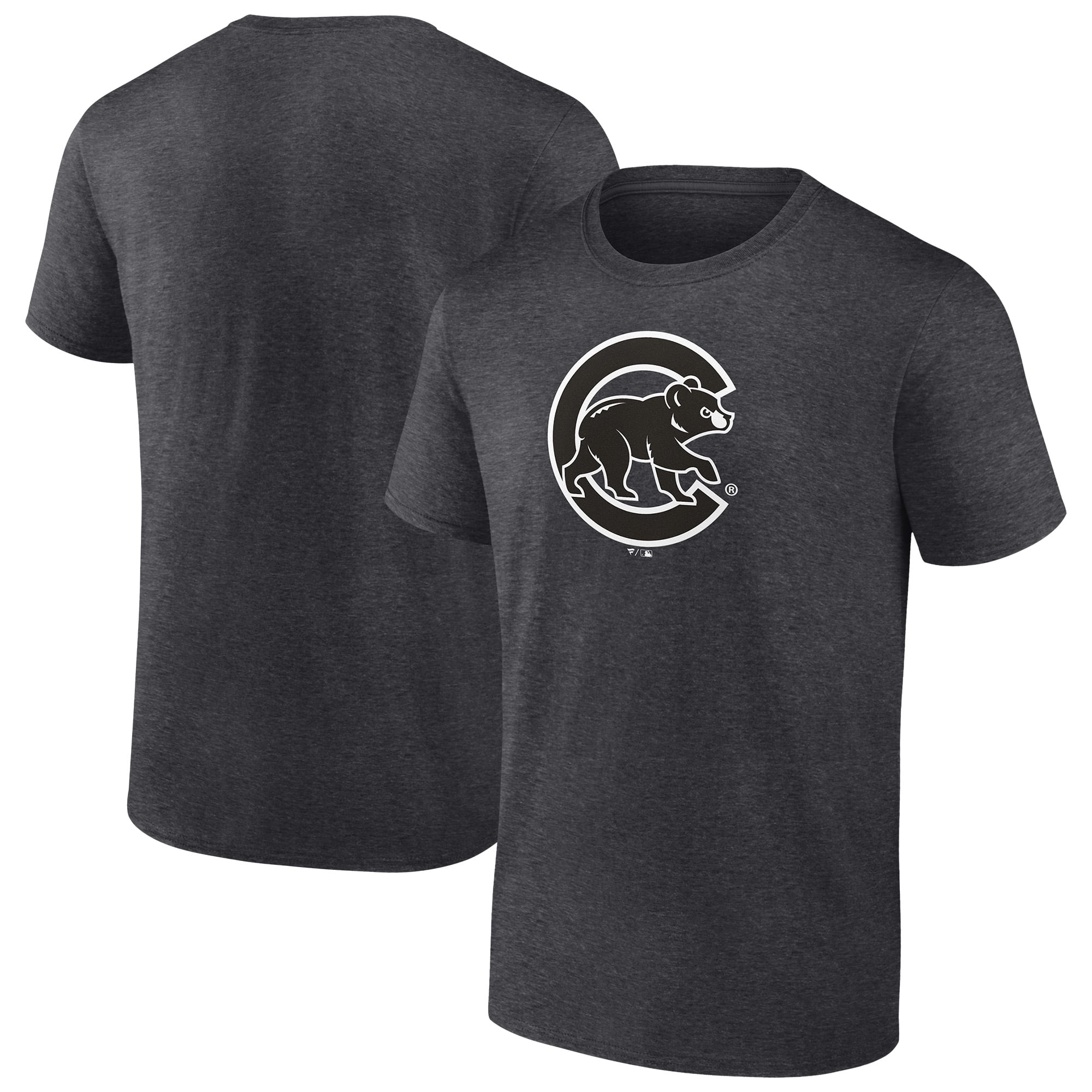 Men's Charcoal Chicago Cubs Monochrome T-Shirt - Walmart.com