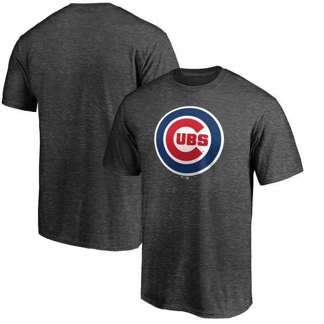 Men's Charcoal Chicago Cubs Official Logo T-Shirt - Walmart.com