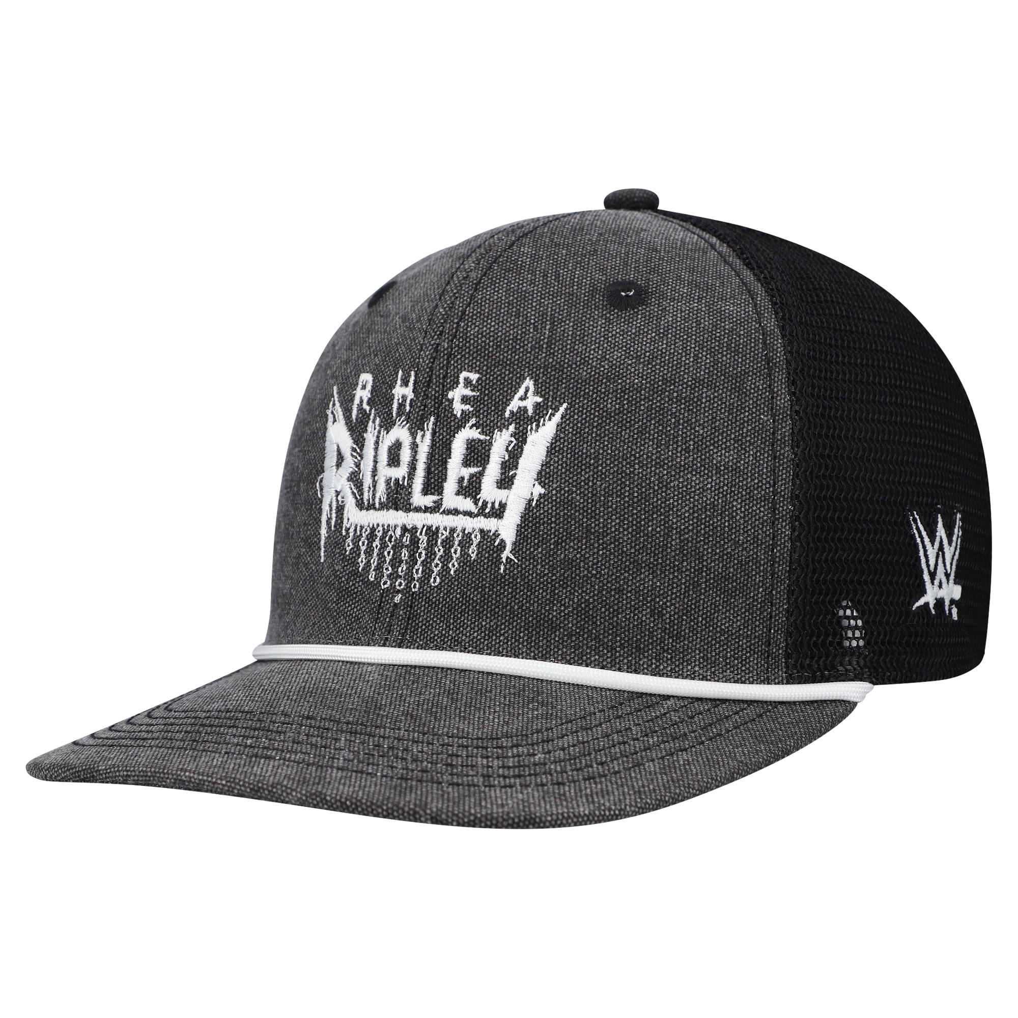 Men's Charcoal Rhea Ripley WWE Chains Trucker Mid-Pro Snapback Hat ...