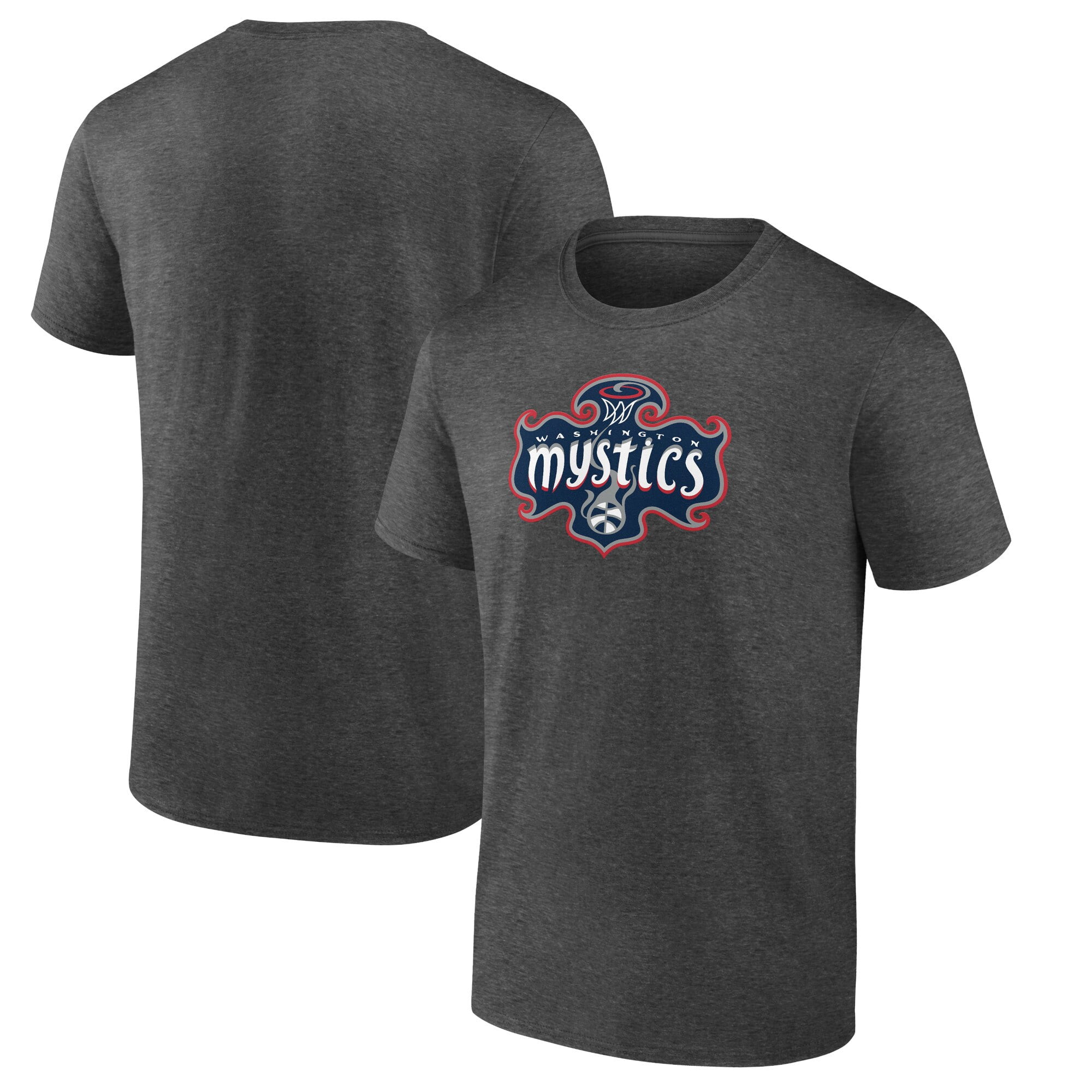 Men's Charcoal Washington Mystics Logo T-Shirt - Walmart.com
