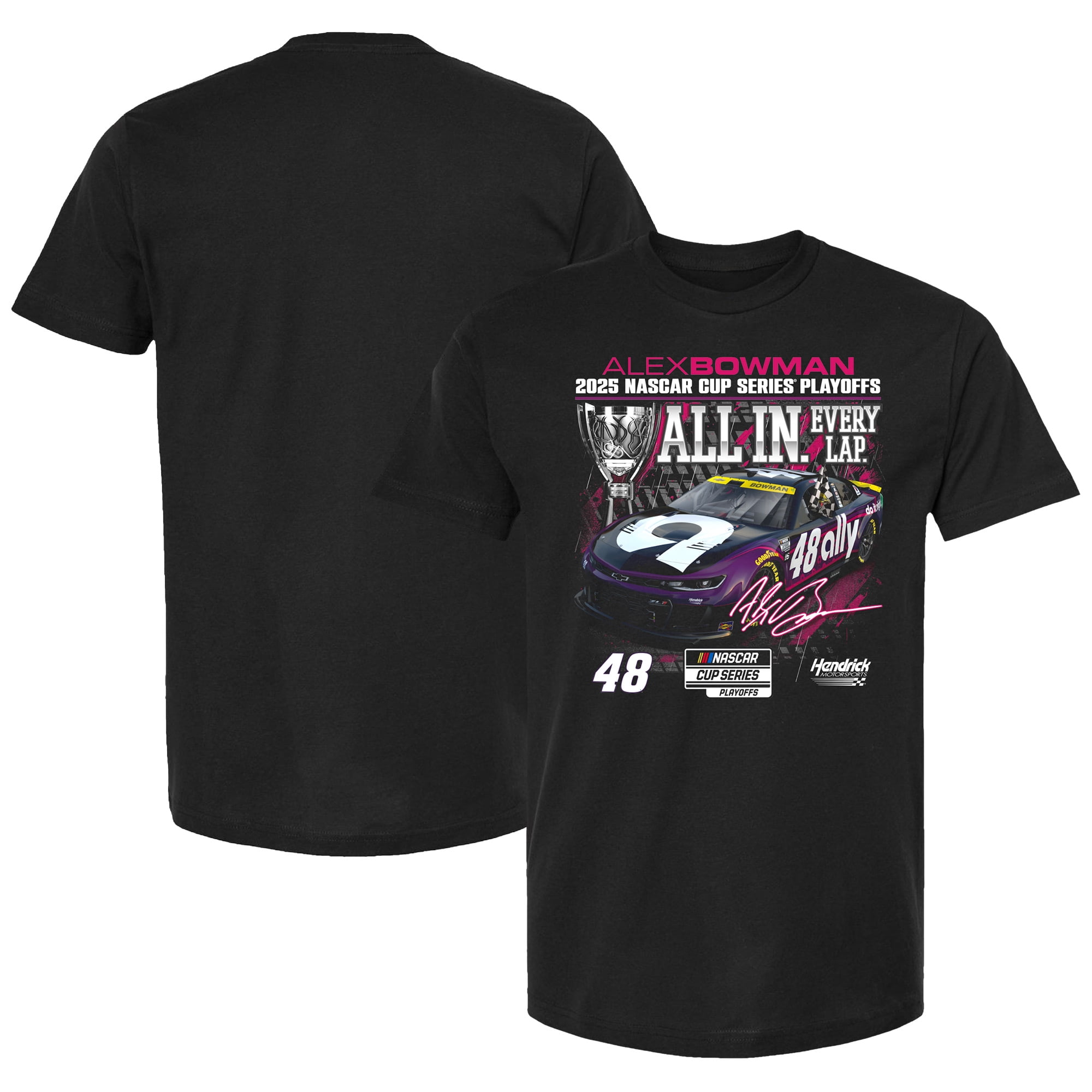Men's Checkered Flag Sports Black Alex Bowman 2025 NASCAR Cup Series ...
