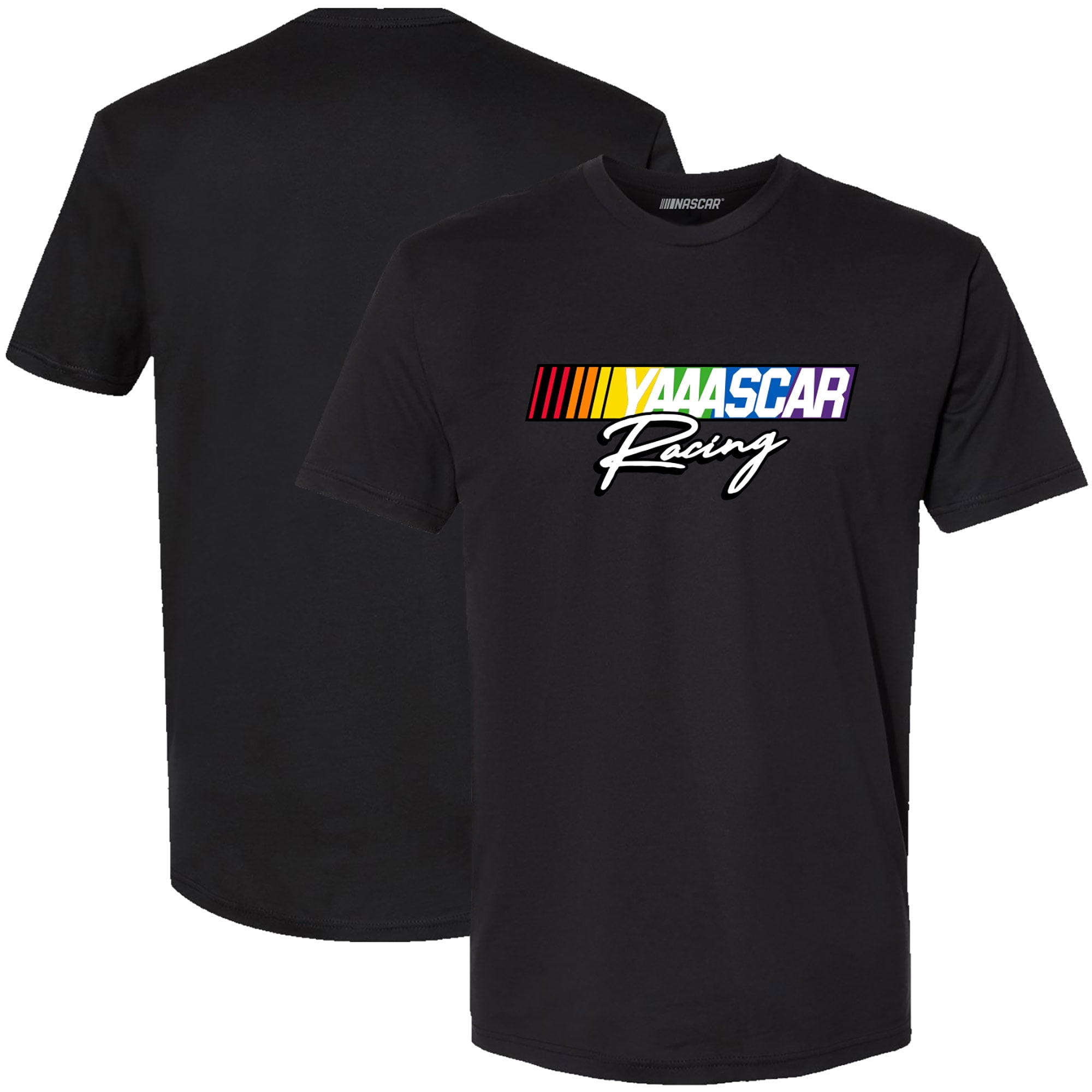 Men's Checkered Flag Sports Black NASCAR Racing T-Shirt - Walmart.com