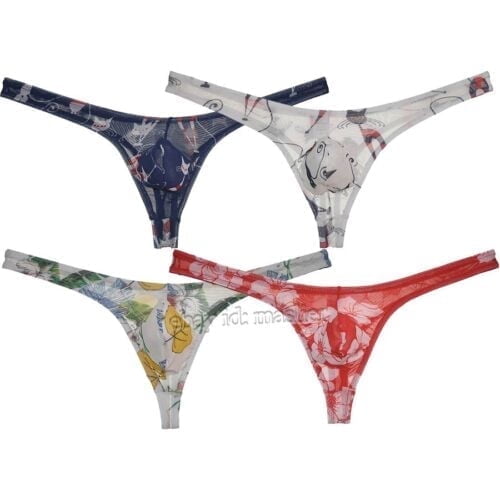 Men's Cheeky Briefs Skin Feel Skimpy Underwar Skimpy Half Cut Bikini ...