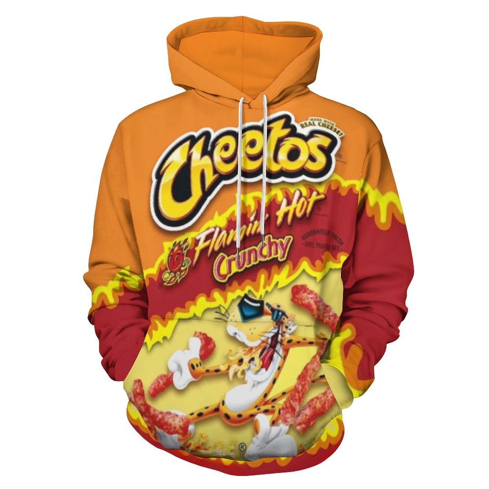 Men's Cheetos Hoodie, 3D Print Pullover Hoodies with Pocket, Unisex ...