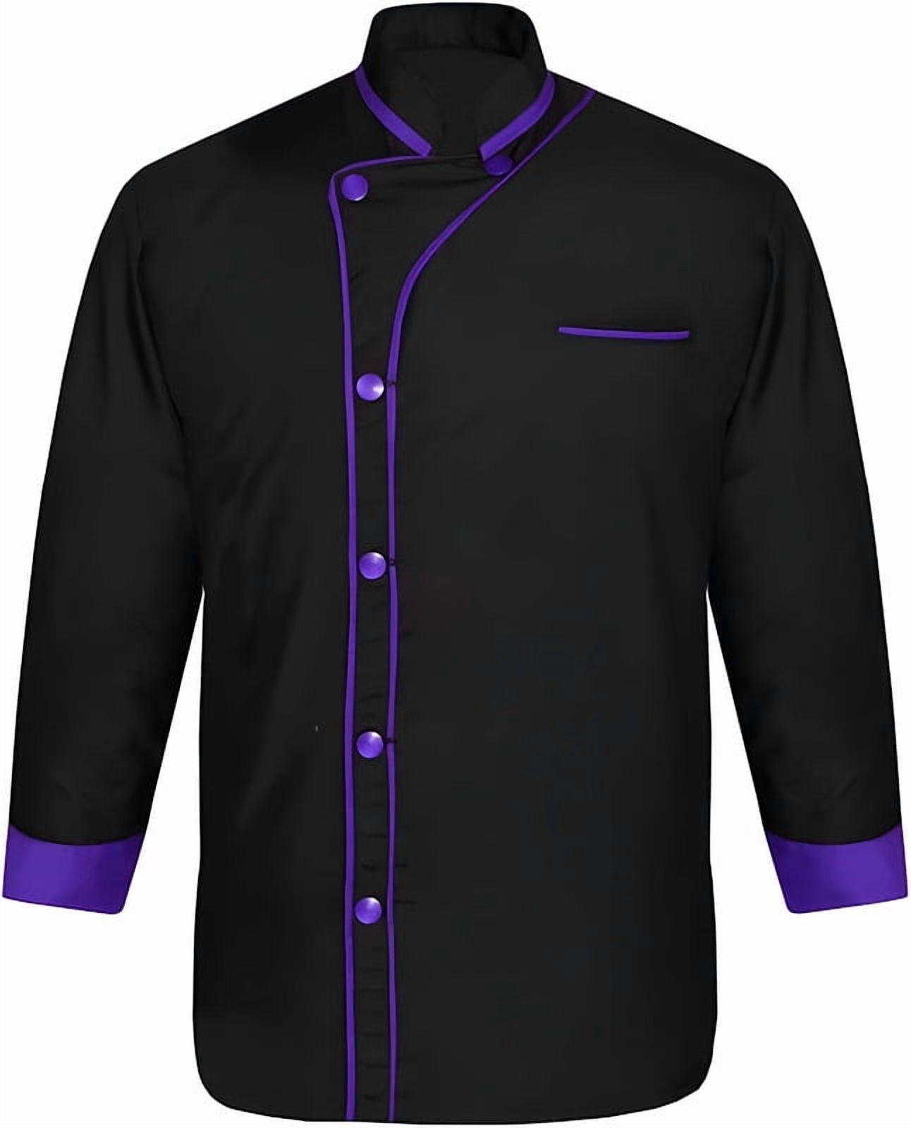 Men’s Chef Coat Uniform Jacket Poly Cotton 3/4 Sleeve Professional ...