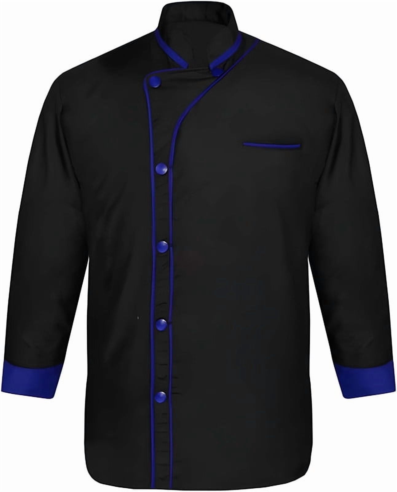 Men’s Chef Coat Uniform Jacket Poly Cotton 3/4 Sleeve Professional ...
