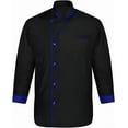 Men’s Chef Coat Uniform Jacket Poly Cotton 3/4 Sleeve Professional ...
