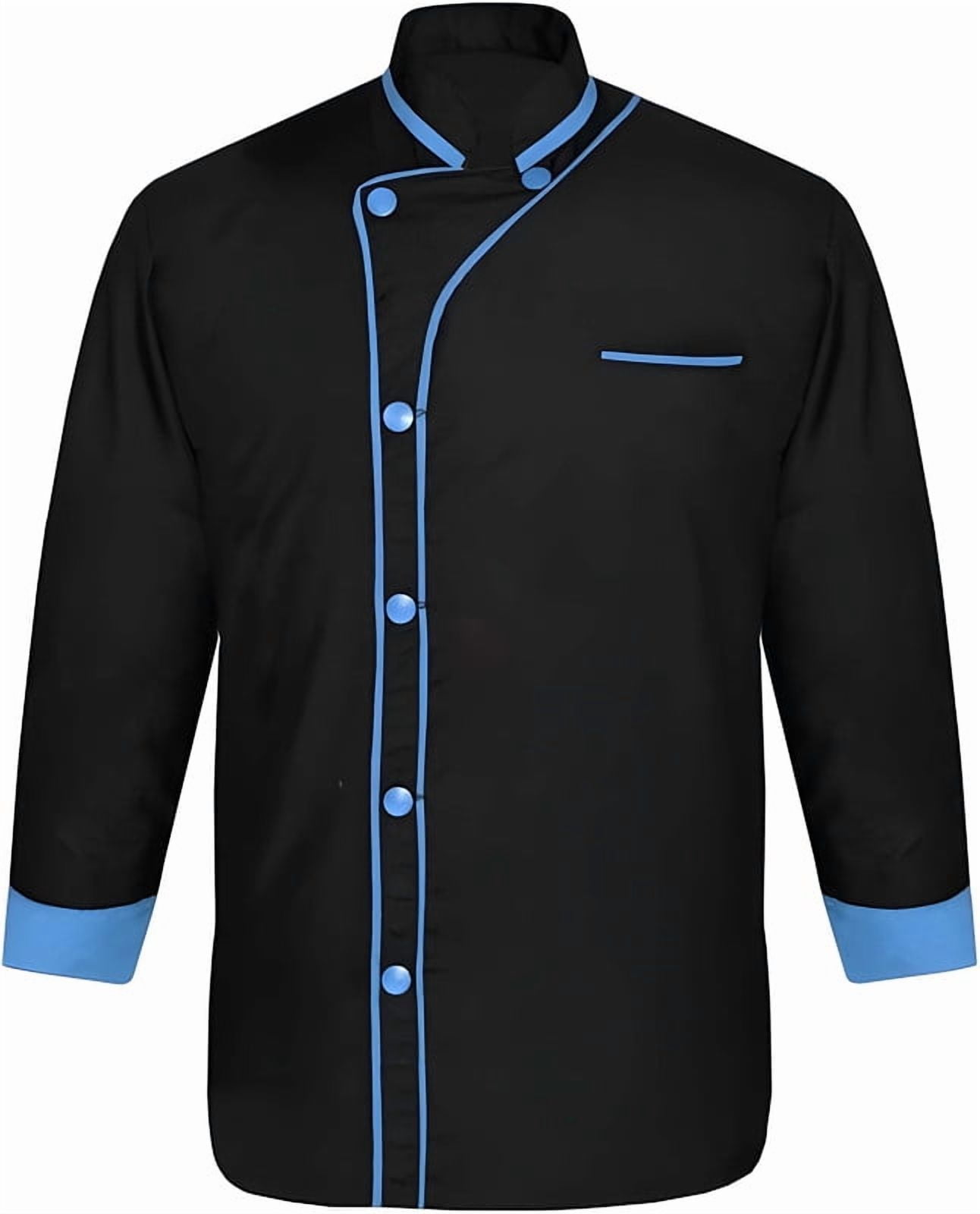 Men’s Chef Coat Uniform Jacket Poly Cotton 3/4 Sleeve Professional ...