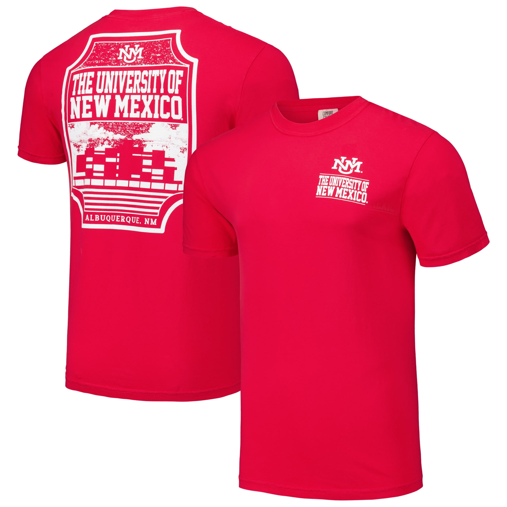 Men's Cherry New Mexico Lobos Logo Campus Icon T-Shirt - Walmart.com