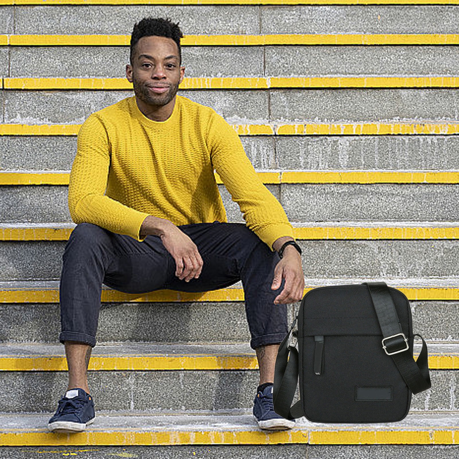 Men's Chest Rucksacks Shoulder Crossbody Rucksacks Canvas Chest ...