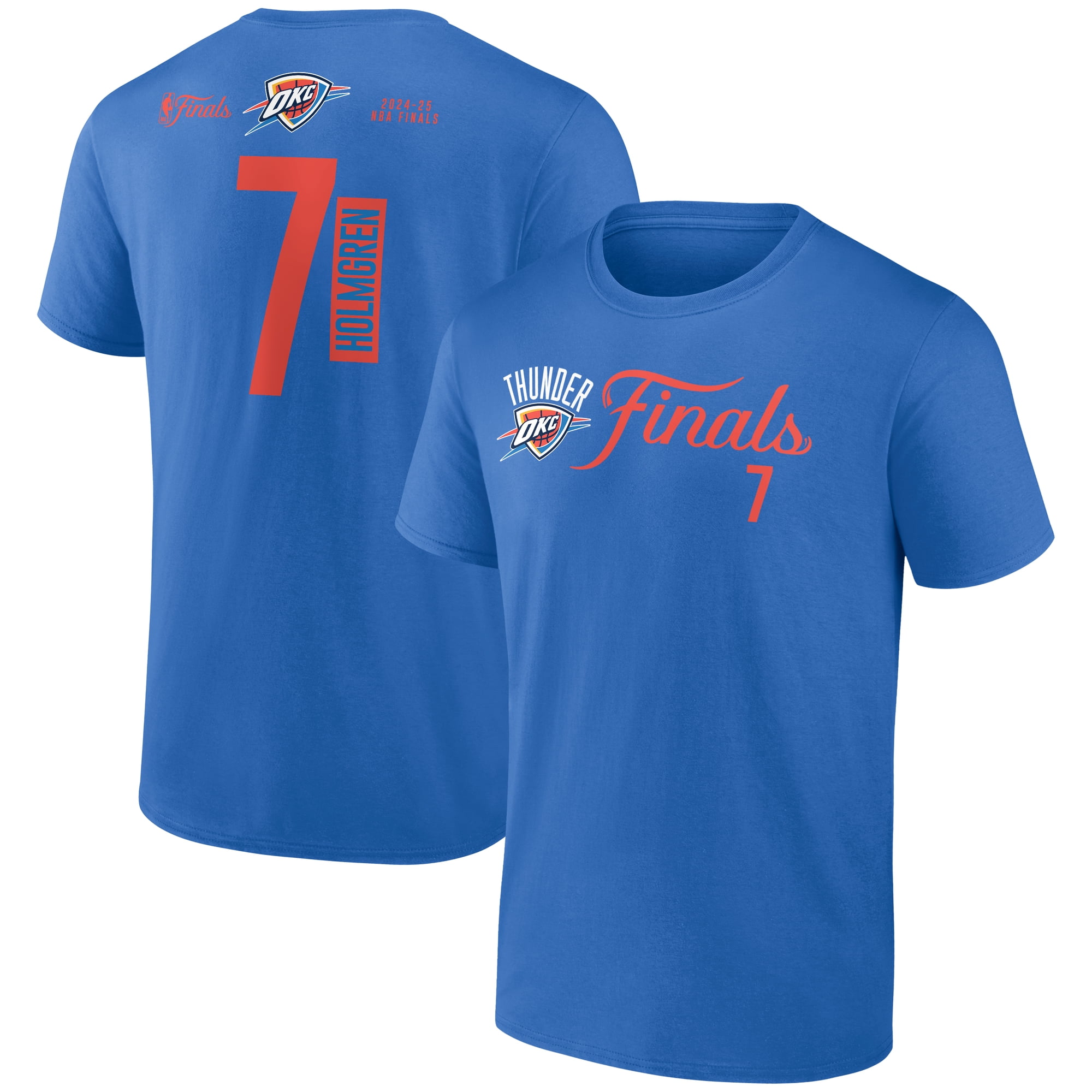 Men's Chet Holmgren Blue Oklahoma City Thunder 2025 NBA Finals Court ...