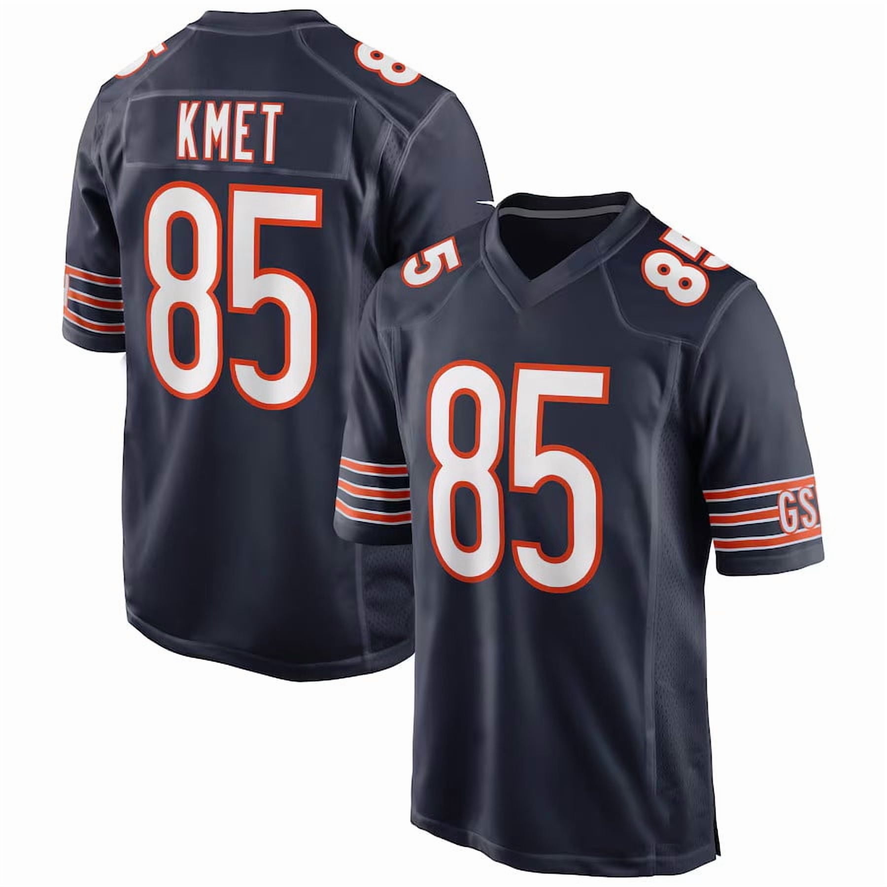 Men's Chicago Kmet 85 Navy Stitched Player Game T-Shirts, Sports Top ...